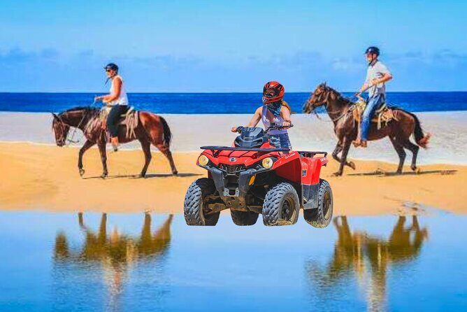 Combo 2x1 in Cabo San Lucas Horseback riding and ATV adventure - Key Points