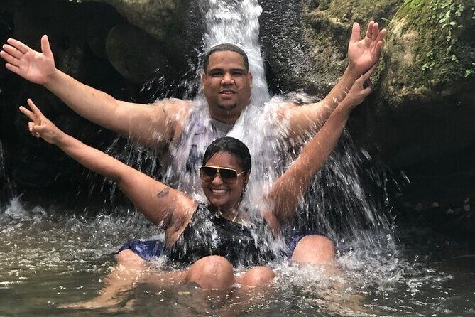 Combo : Waterfall and ATV off road four wheelerfrom amber cove DR - Scenic Transport and Panoramic Stops