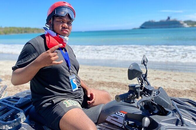 Combo : Waterfall and ATV off road four wheelerfrom amber cove DR - Authentic Experience and Overall Value