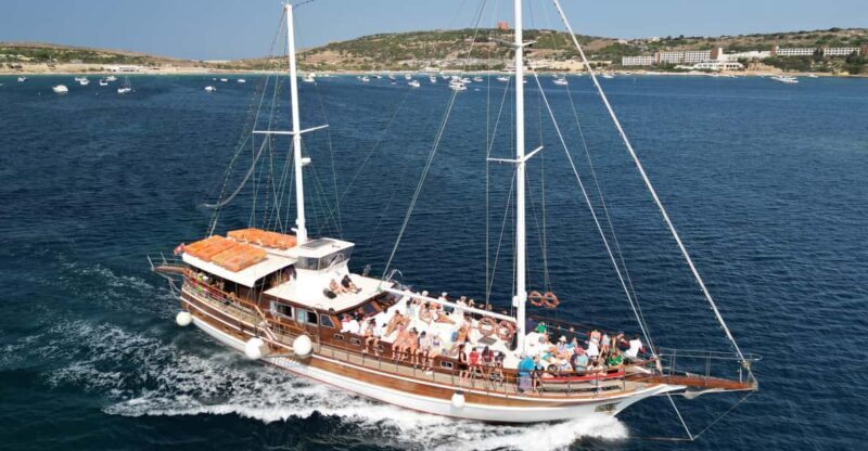 Comino Island , Blue lagoon, Crystal Lagoon & Gozo & Caves - Crystal Lagoon and Gozo’s Halfa Rock