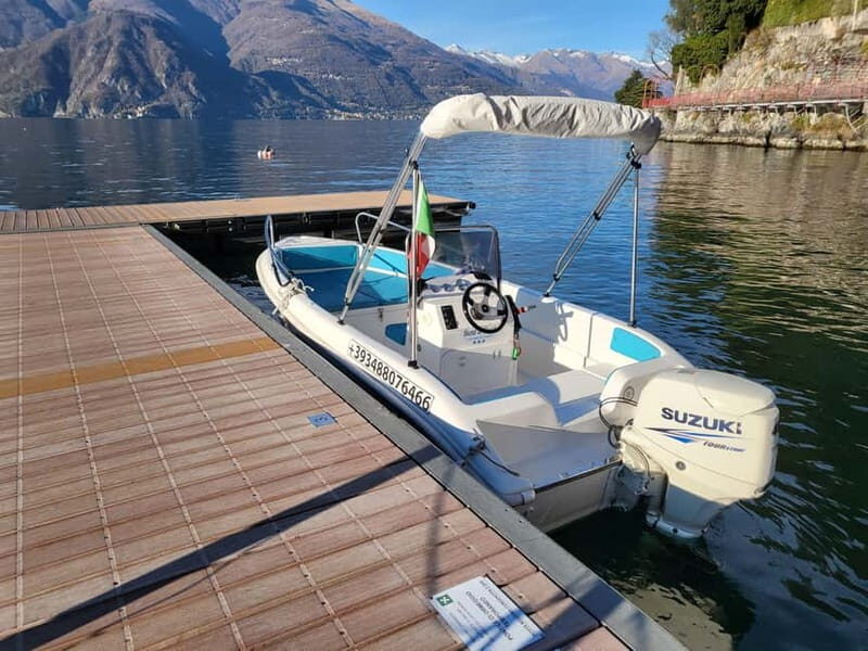 Como: 40 HP Self Drive Boat without License - Discovering Lake Como from a Self-Driven Boat