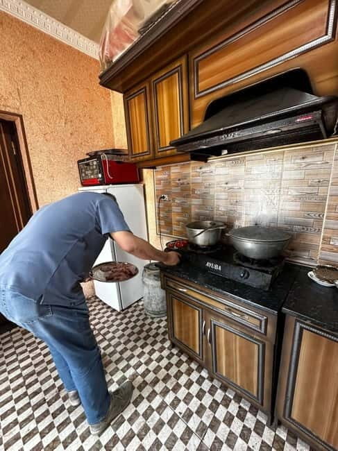 cooking traditional food in Samarkand with local people - Tasting and Sharing a Meal