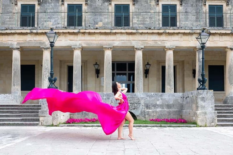 Corfu: Old Town Photoshoot in Flying Dress - Key Points
