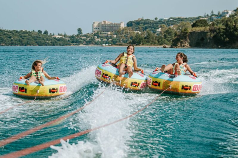 Corfu: Watersports - Inflatable Rides near Corfu Town - The Rides: A Closer Look