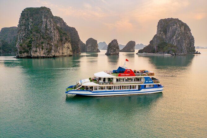 Cozy Bay 5 Star Cruise Luxury Halong Day Trip with Buffet Lunch - Key Points