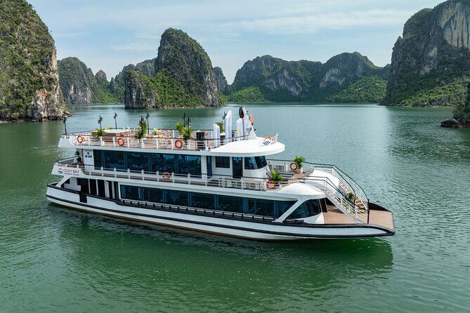 Cozy Bay Premium Cruise Halong Bay Luxury 1 Day - BUFFET LUNCH - Key Points