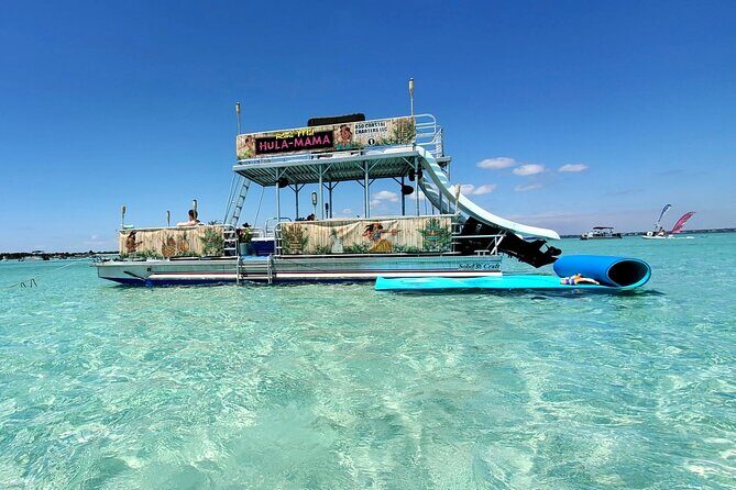 Crab Island Charter Four Hours! Double Decker Pontoon 2 Slides - Introduction