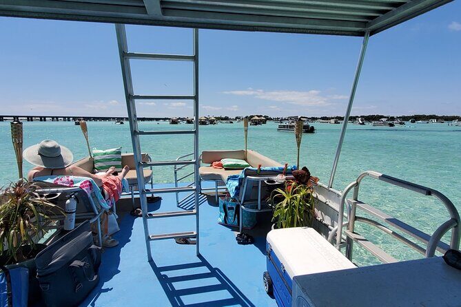 Crab Island Charter Four Hours! Double Decker Pontoon 2 Slides - The Scenic Cruising & Wildlife Viewing