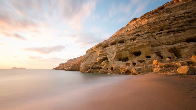 Crete: Matala Beach and Hippie caves, Red beach - A Closer Look at the Tour Experience