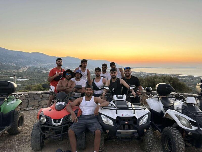 Crete: Off-Road Quad Safari Evening Tour with Hotel Transfer - The Itinerary: From Olive Oil to Sunset Views