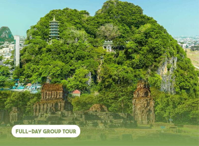 Da Nang: Full-day Mystical My Son and Marble Mountains Tour - Ascending the Marble Mountains