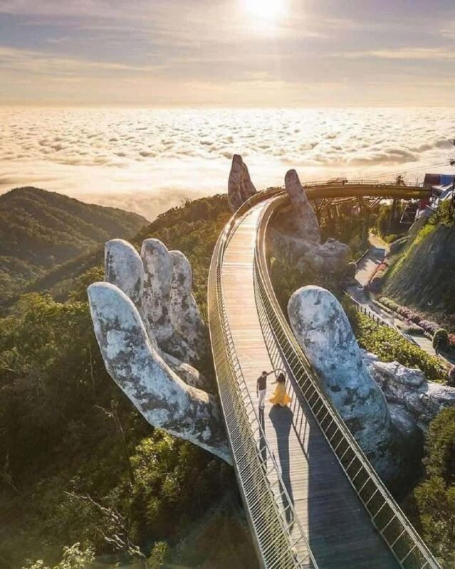 Da Nang: Golden Bridge, Lady Buddha,Marble Mt & Am Phu Cave - Visiting Lady Buddha and Monkey Mountain