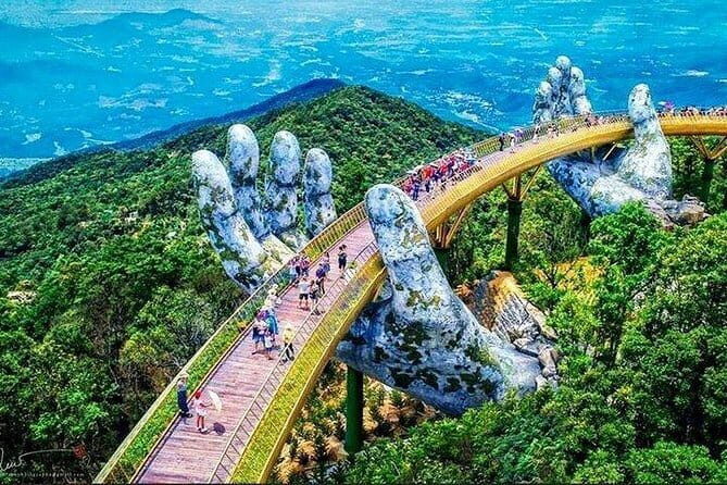 Da Nang Tien Sa Port to Sunworld Ba Na Hills/Golden Hands Bridge - Lunar Castle, Helios Waterfall & Fantasy Park