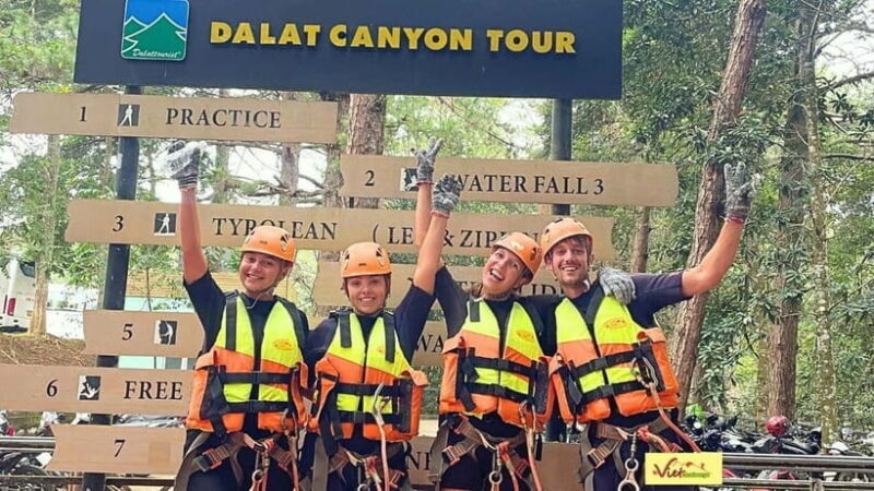 Dalat: Canyoning Extreme Adventure Vietnam - The Washing Machine Waterfall & Final Push