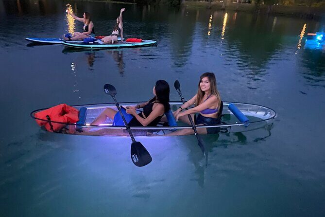 Date Night LED Glow Clear Kayak or Clear Paddleboard & Champagne - An In-Depth Look at the Experience