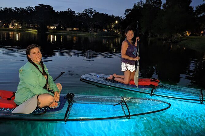 Date Night LED Glow Clear Kayak or Clear Paddleboard & Champagne - FAQ