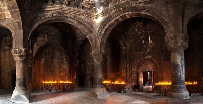 Day trip: Garni, Geghard, Symphony of Stones and Lavash baking - Stop 4: Geghard Monastery – Medieval Architecture Hidden in the Rocks