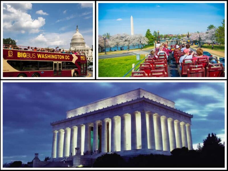 DC: Hop-on Hop-off, Arlington Walking Tour, and Night Tour - Exploring Washington DC with a Multilayered Approach
