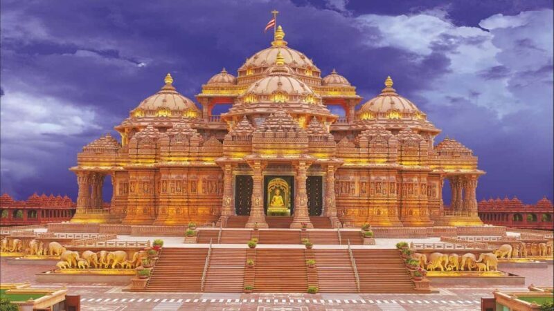 Delhi: Akshardham Temple Tour and Musical Fountain Show - Key Points
