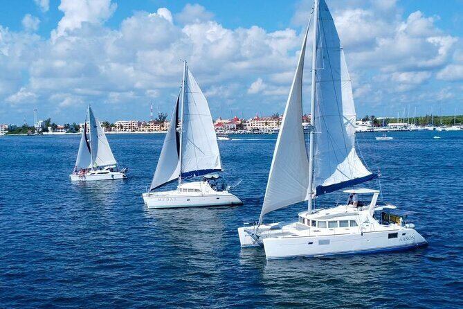 Deluxe Catamaran Tour to Isla Mujeres, from Costa Mujeres Hotels - Setting Sail from Costa Mujeres