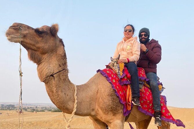 Desert Camp Stay 1 Night Package (Jeep+Camel+Hi-tea+Cultural Event+Dinner+B'Fast - Introduction to the Desert Camp Experience in Rajasthan