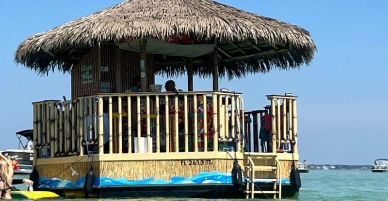 Destin: Crab Island Tiki Sandbar : Tailfins Tikis - The Itinerary in Detail