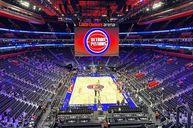Detroit Pistons Basketball Game Ticket at Little Caesars Arena - Analyzing the Experience
