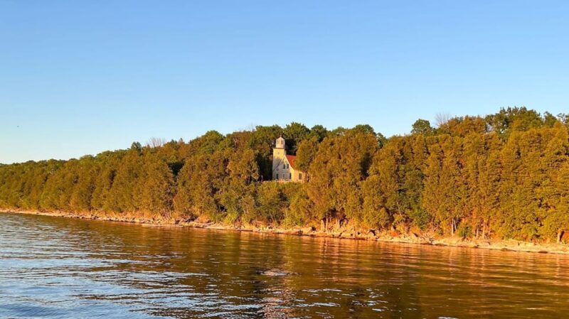 Door County Historic Cottage Row & Strawberry Islands Cruise - The Return Along Peninsula Park & Svens Bluff