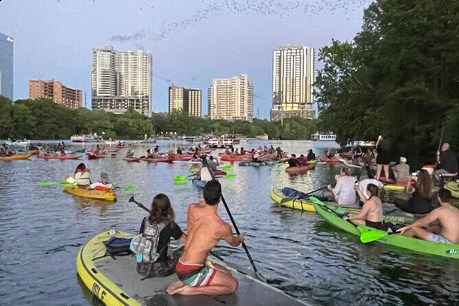 Downtown Austin Giant Paddleboard Sunset Tour with Bats - Discover Austin’s Waterway from a New Angle