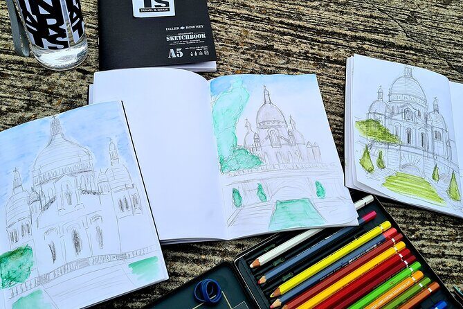 Drawing workshop / creative notebook during an unusual walk in Montmartre - The Value of a Creative Outing in Montmartre
