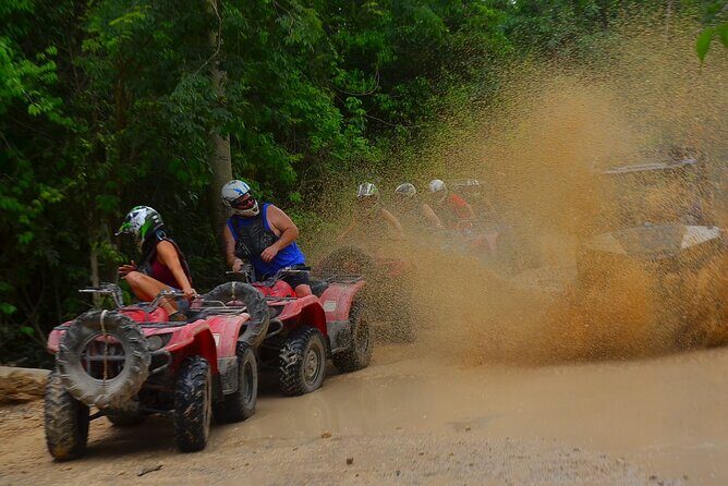 Drive an ATV in middle of the Jungle. Ziplines & cenote included. - Key Points