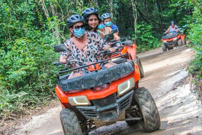 Drive an Atv shared, swim in a Cenote and ziplines in the Cancun - FAQ