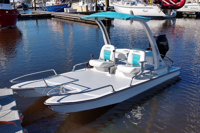Drive your Own 2 Seat Fun Go Cat Boat on Marco Island - The Sum Up