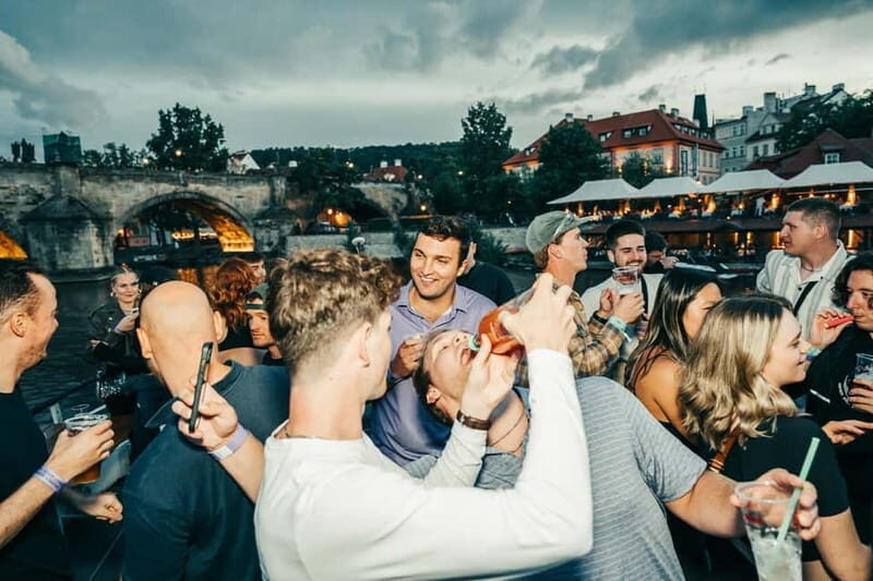 Drunken Monkey Prague Boat Party Open Bar to Duplex Club - Key Points