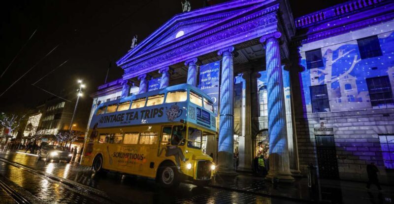Dublin: Christmas Lights Festive Bus Tour with Afternoon Tea - An Authentic Dublin Christmas Experience in a Vintage Setting