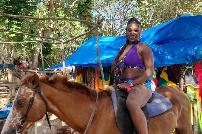 Dunns River Falls and Horseback Riding Tour from Montego Bay - Key Points