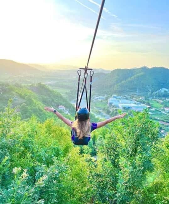 Durres/Golem: Zipline Albania Adventure and Petrela Castle - Authenticity and Atmosphere