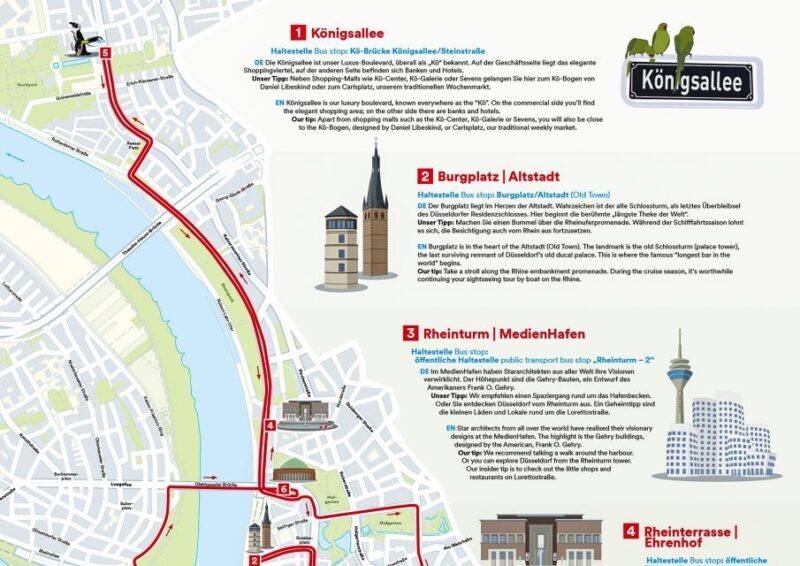 Düsseldorf: 24-Hour Hop-On Hop-Off Ticket - Key Points