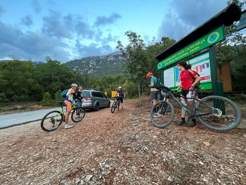 E-biking across the border, from Ohrid to Albania. - Returning through North Macedonia