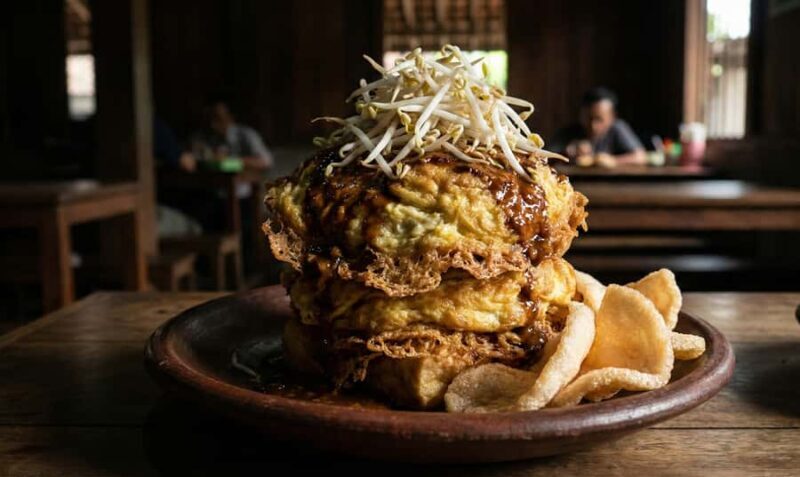 East Javanese Tofu Omelette with Peanut Sauce Class - What Is Tahu Telur?