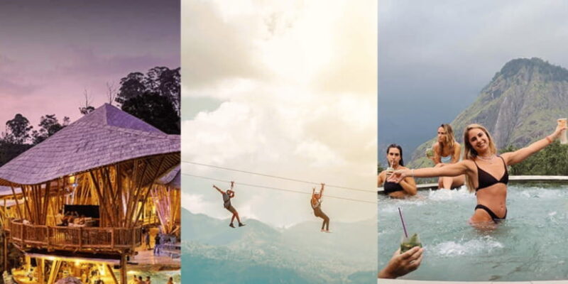 Ella Ravana Pool Club Dip & Dine+2 Free Cocktails!+Zipline - Key Points