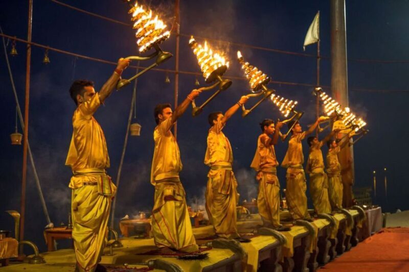 "Set out on a spiritual odyssey of Varanasi" - Early Morning Ganges Boat Ride and Ganga Aarti