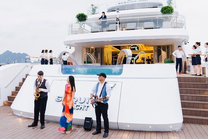 Enjoying the view of Halong City from the Super Yatch - An In-depth Look at the Experience