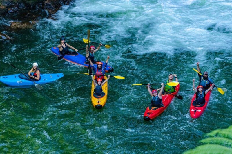 Epic Tandem Kayak Tour down the Kaituna River Waterfalls - Who Will Love This?