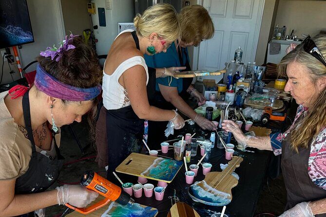 Epoxy Resin Cheese Board Art Class - Practical Details and Tips