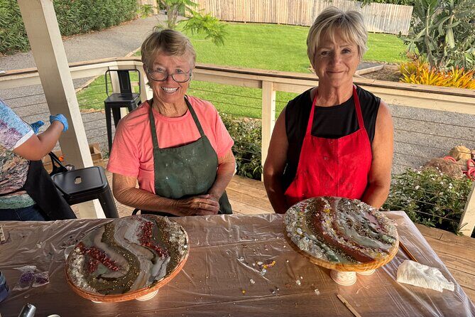 Epoxy Resin Geode Painting Art Class - What to Expect: A Step-by-Step Look at the Experience