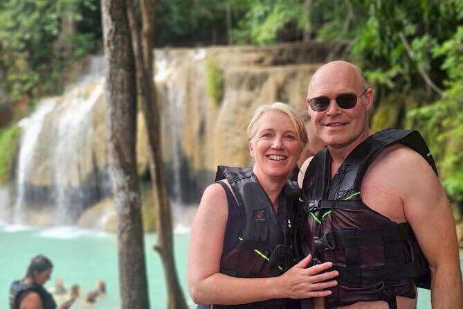 Erawan Waterfall and Kanchanaburi Multilingual Private Tour - Key Points