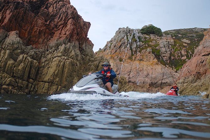 Escorted Coastal Tour by Jet Skis from St. Aubin - Meeting Point and Timing