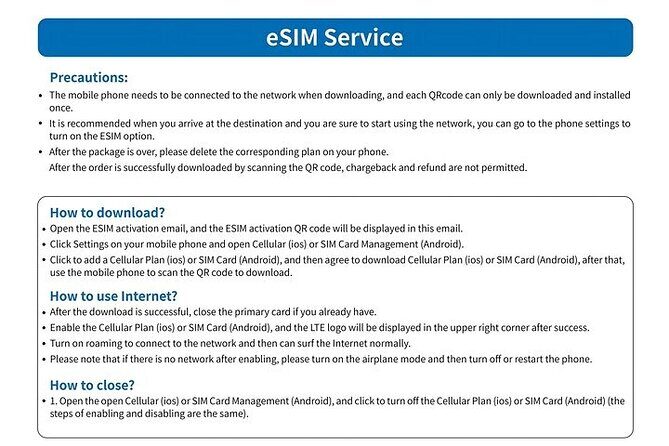 eSIM in Korea for 1 to 30 Days with 3GB to Unlimited - The Experience: What You Can Expect