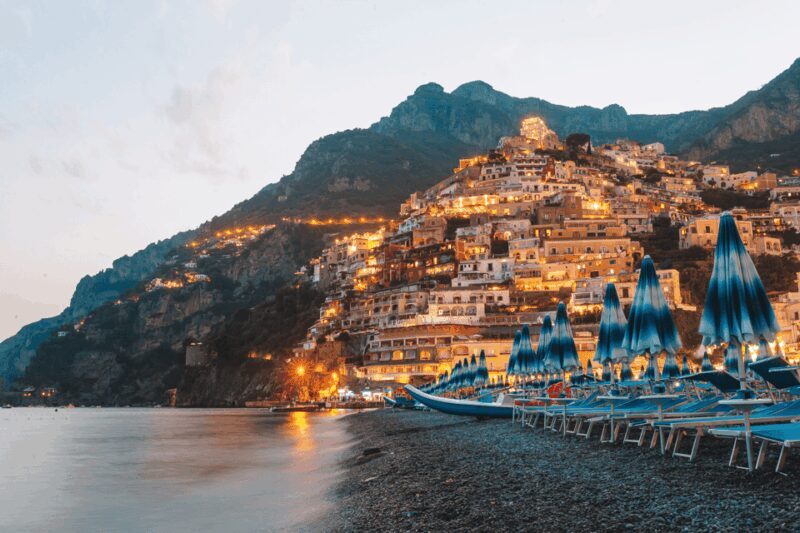 Evening drive along the Amalfi Coast and seaside dinner. - A Gentle Nighttime Escape to Positano
